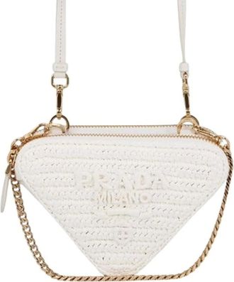 Prada Sac Mini Vintage Pre-owned - Femme - Pre-owned - Blanc - Taille: ONE Size