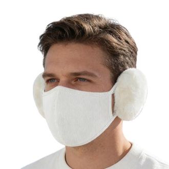 Generic Couverture faciale dHiver - Masque doubl&eacute; en Polaire, &eacute;quipement Facial r&eacute;sistant au Vent, Accessoire de Protection auditive, Couverture dactivit&eacute;s de