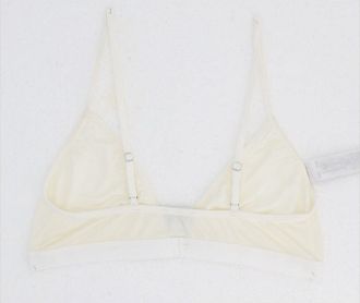 Maison Margiela Viscose Triangle Bra - White