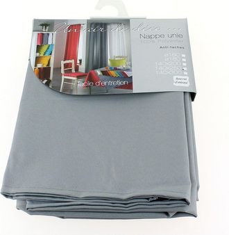 Douceur d'Intérieur Douceur dintérieur - 1720195, Tischdecke Rechteckige, 140 X 200 cm, Essentiel, Polyester Unifarben, Grau