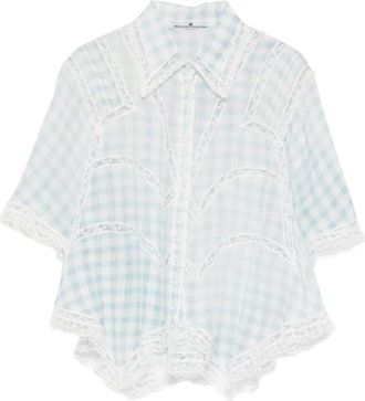 Ermanno Scervino Femme, Blouses et Chemises, Bleu, Taille: 38 FR Shirt