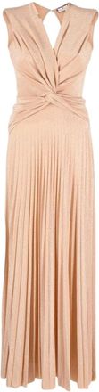 Elisabetta Franchi Femme, Robes, Rose, Taille: 38 FR 191 Abito Pesca Glitter C/pliss&egrave; C/intreccio