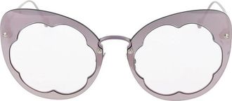 Ferragamo Femme, Accessoires, Violet, Taille: 63 MM AMO Flowerful Lunettes de soleil