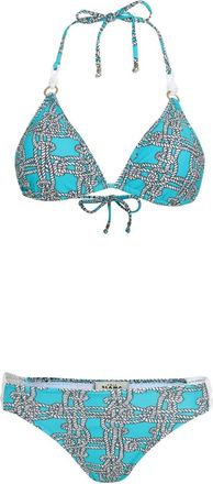 Amir Slama Bikini mit Kordeldetail - Blau