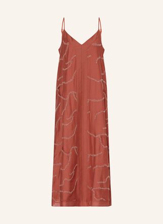 Marc Cain Kleid Mit Schmuckperlen rot