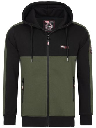 Rock Creek Herren Kapuzenpullover Hoodie mit Reißverschluss und Taschen Langarm Sweatjacke Freizeit Sport Streetwear Basic Casual Pullover mit Kapuze Kordelzug J