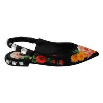 Dolce & Gabbana Elegante Blumen Kristall Flats - - Shoes - Damen - Mehrfarbig - 35 EU