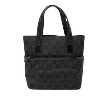 Gucci Sac fourre-tout en toile Pre-owned - Femme - Pre-owned - Noir - Taille: ONE Size