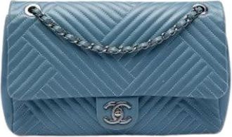 Chanel Sac bandouli&egrave;re vintage doccasion - Femme - Pre-owned - Bleu - Taille: ONE Size