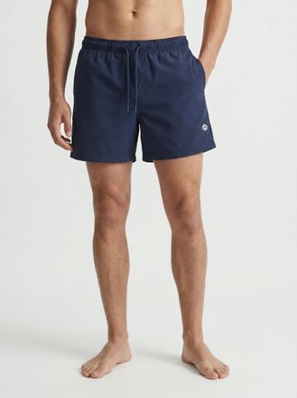 Jack & Jones Badeshorts JACK & JONES JPSTMAUI SPLASH MAGIC SWIM SHORTS, Herren, Gr. XS, N-Gr, blau (navy blazer), Web, Polyester, unifarben, Badehosen Badeshorts