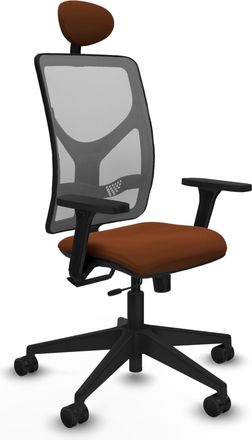 Piqueras y Crespo Stuhl f&uuml;r Sicherheitsh&uuml;tten mit 3D-Armen, h&ouml;henverstellbarer Lendenwirbelst&uuml;tze und festem Kopfteil, ausgestattet mit Syncro/Traslack und Schneidescha