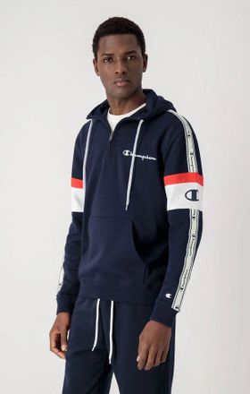 Champion Kapuzenpullover mit Half-Zip (Baumwoll-Hoodie) American Tape navyblau Herren
