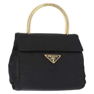 Prada Sac &agrave; main vintage en nylon Pre-owned - Femme - Pre-owned - Noir - Taille: ONE Size
