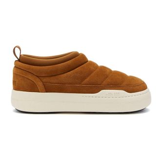 Moon Boot Park Soft Braune Wildleder-Sneakers - - Shoes - Herren - Braun - 45 EU