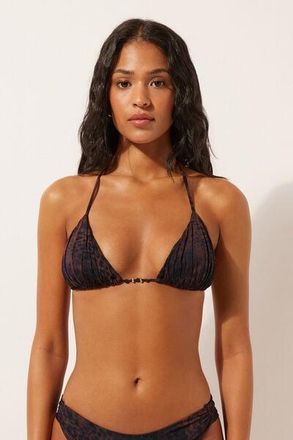 Calzedonia Triangle-bikinioberteil Dark Animalier Braun