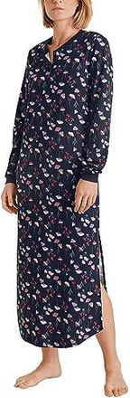 CALIDA Mushrooms Midnight Chemise de Nuit, Bleu Lapis fonc&eacute;, 42-44 Femme