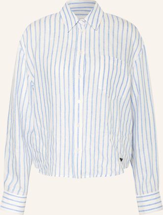 Max Mara Weekend Max Mara Hemdbluse Nolana Aus Leinen blau