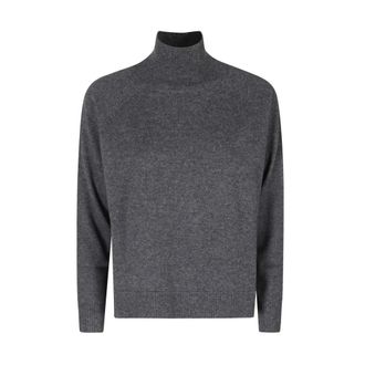 Max Mara Anthrazitfarbener Rollkragenpullover - - Knitwear - Damen - Grau - L
