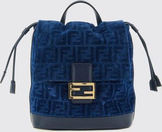 Fendi Sac &agrave; Dos FENDI Femme couleur Bleu