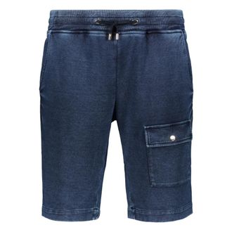 Moorer Baumwoll Bermuda Shorts mit Taschen - - Shorts - Herren - Blau - L