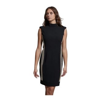 Pinko Crepe Stretch Kleid - - Dresses - Damen - Schwarzk - M