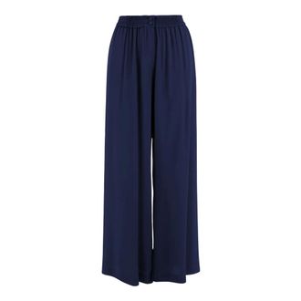 F.it Femme, Pantalons, Bleu, Taille: 40 FR Pantalon en Ac&eacute;tate et Soie