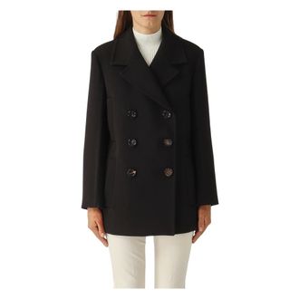 Max Mara Damen, M&auml;ntel, Schwarzk, SGr&ouml;&szlig;e