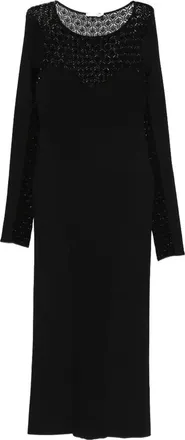 Patrizia Pepe Knielanges Kleid - Schwarz