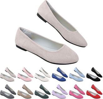 Generic Ballerines plates pour femme - Confortables et &eacute;l&eacute;gantes - Chaussures basses classiques unies - Style d&eacute;contract&eacute; - Super douces et confortables - Pou