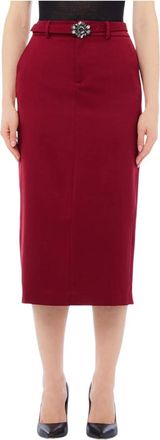 Liu Jo Femme, Jupes, Orange, Taille: 42 FR Jupe Longuette pour Femmes