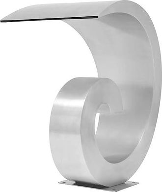 vidaXL Fontaine d &eacute;tang Acier inoxydable 50 x 30 x 53 cm Argent&eacute;