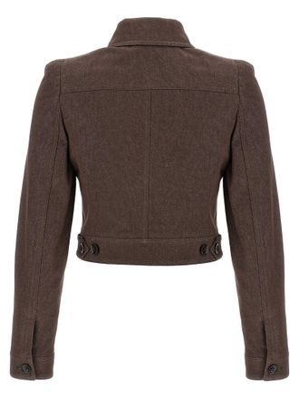 Max Mara Womens Brown Cotton Blazer Clothing