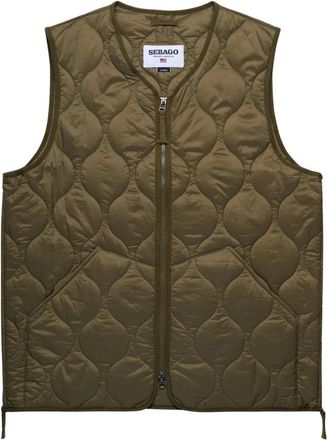 Sebago Homme, Vestes, Vert, Taille: S Plymouth Vest