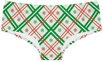 Generic Culotte pour Femme sans Couture, sous-vêtements Taille Basse Respirants sans Coutures, Lettres darbre de noël, Flocon de Neige, imprimé Animal (H, XXX