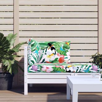 vidaXL Coussins de palette 3 pcs multicolore tissu Oxford