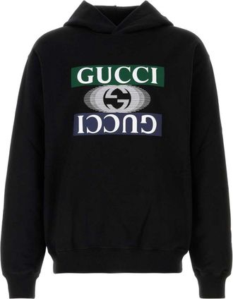 Gucci Sweatshirt mit GG - Schwarz