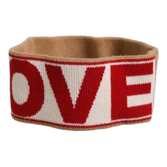 Dolce & Gabbana Femme, Accessoires, Beige, Taille: ONE Size Bandeau en maille brod&eacute;e