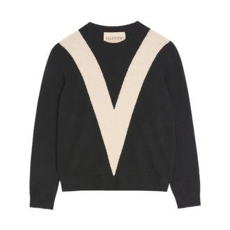 Valentino Garavani Maglia Girocollo - - Knitwear - Herren - Schwarzk - L