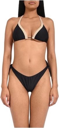 F**k Femme, Maillots de bain, Noir, Taille: 42 FR Bikini Triangle avec Bas Ajustable