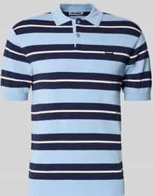 Review Slim Fit Poloshirt aus Viskose-Mix