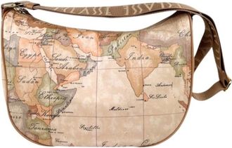 Alviero Martini 1A Classe Femme, Sacs, Beige, Taille: ONE Size Soft Tracolla Mezzaluna Media