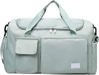 Generic Sac de voyage avec compartiment de s&eacute;paration sec/humide pour homme et femme, avec compartiment &agrave; chaussures, l&eacute;ger et facile &agrave; transporter, gris peti