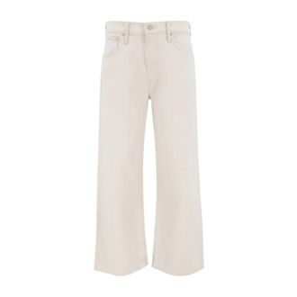Mother Weite Bein Cropped Jeans - - Trousers - Damen - Beige - W26