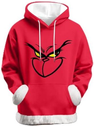 Generic Le Grinch Sweat A Capuche Femme De Sweet Adulte The Hiver Noël Pilou Vetement Oversize Femmes Pulls Polaire Pull 2025 Chaud Deguisement Sweatshirts Ch