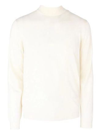 Lardini pull à col montant - Blanc