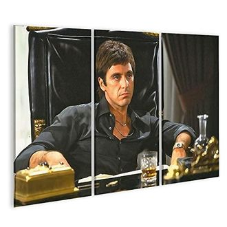 Islandburner Tableau sur toile Pacino Scarface Tony Montana Film culte de gangsters Ic&ocirc;ne hollywoodienne Cadre Affiche Poster Murale Tableaux
