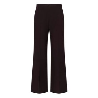 Windsor Cr&ecirc;pe Marlene Hose - - Trousers - Damen - Braun - L