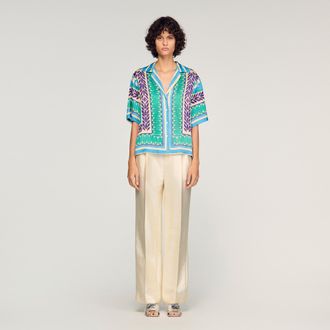 Sandro Chemise &agrave; imprim&eacute; fleur