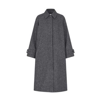 Sams&oslash;e & Sams&oslash;e Einreihiger Mantel - - Coats - Damen - Grau - M