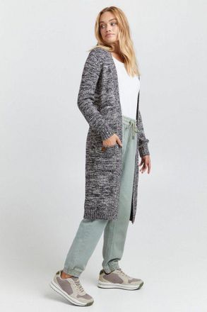 Oxmo Strickjacke OXPhiletta Strickjacke lang geschnitten